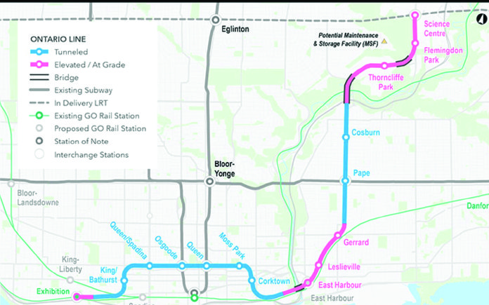 Province Moving Forward With Proposed Ontario Line Subway Project