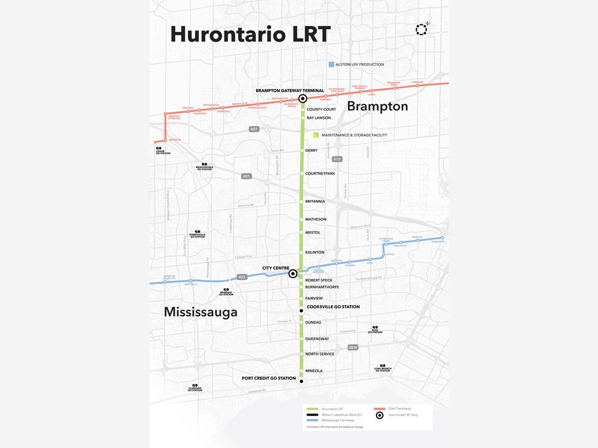 Pre-Construction projects near Hurontario Light Rail Transit